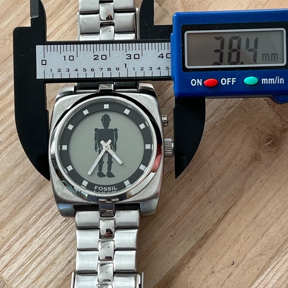 Fossil | Accessories | Fossil Big Tic Super Rare Vintage Mens Watch Robot Analog Digital Square ...